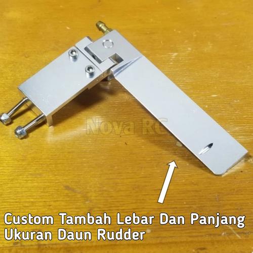 Jual Rc boat Rudder DIY 95mm 120mm 150mm / Ukuran kusus bahan aluminium ...