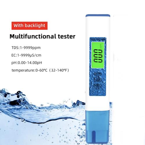 Jual Hidroponik Water Quality Tester 4in1 PH TDS EC Temp Meter PH TDS ...