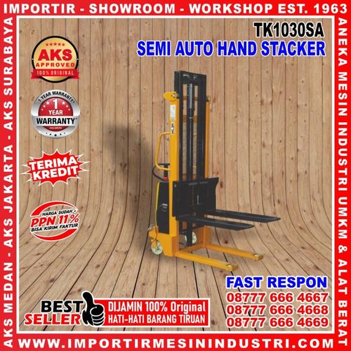 Jual Alat Angkat Barang Semi Automatic Hidrolik Stacker 1 TON 3 m 1.6 ...