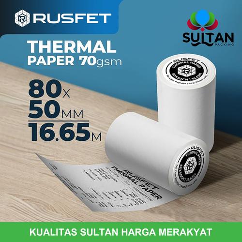 Jual Paper Thermal Kertas Termal Printer Struk Kasir Barcode RUSFET ...
