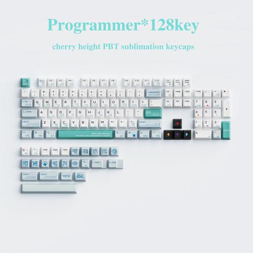 Jual Keycaps Cherry Programmer 128 Keys For Mechanical Keyboard PBT DYE ...