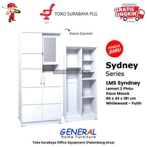 Jual Lemari Pakaian 2 pintu Minimalis Dua Pintu Toelet Cermin LMS ...