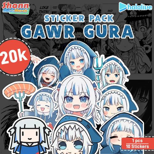Jual Sticker Pack Gawr Gura Hololive / Sticker Pack Anime - Kab. Malang ...
