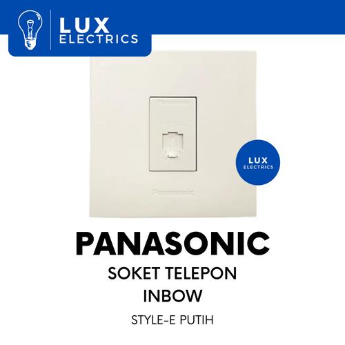 Jual Outlet/Input Telepon Inbow/IB PANASONIC Style-E Putih/Soket - Kota ...