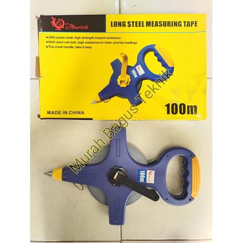 Jual Meteran Roll Plat Besi 30m 50m 100m Meteran Tancap Tanah Steel Tape - 30m - Kab. Tangerang ...