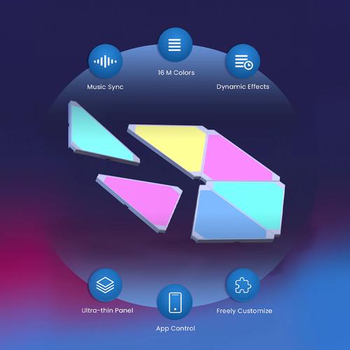 Jual Cololight Triangle Light 6 pcs Kit, Lampu Light LED, Google ...