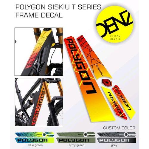 Jual Dijual Decal Frame Polygon Siskiu T7 Decal Frame Polygon Siskiu T8 ...