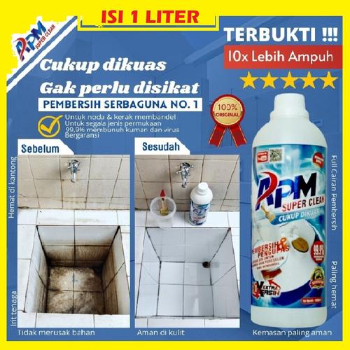Jual Apm Super Clean Pembersih Lantai Kaca Plastik Dan Logam 1 Liter ...