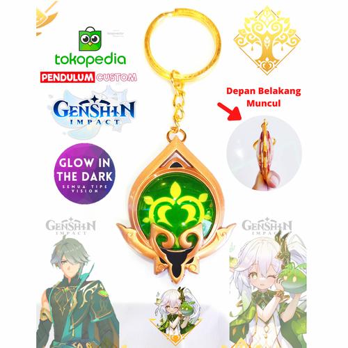 Jual Gantungan kunci Vision Genshin Impact DENDRO SUMERU METAL PREMIUM ...