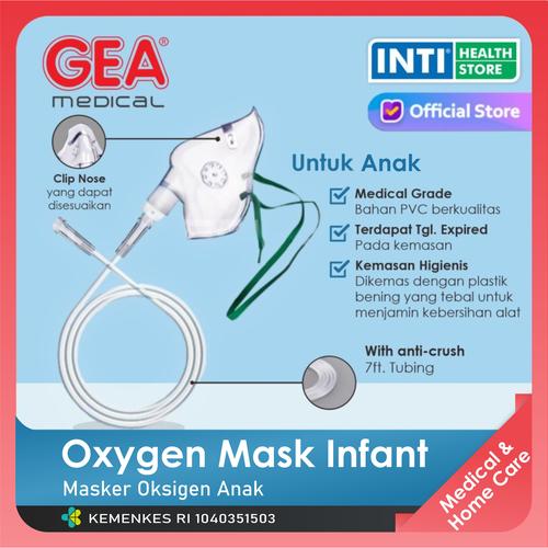 Jual GEA - Oxygen Mask Child (with tubing) / Masker Oksigen Anak - Kota ...