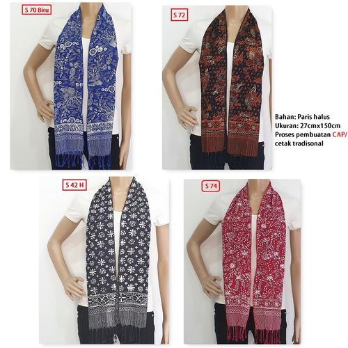 Jual Syal Batik Scraft Batik Motif Etnik Tradisional - S 07 - Kota ...