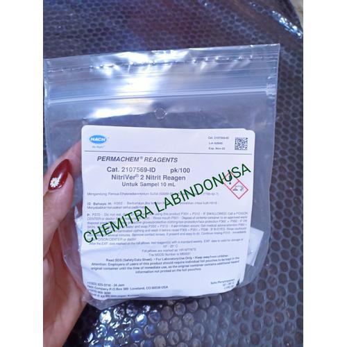 Jual HACH 2107569 NitriVer 2 Nitrite Reagent Powder Pillows, 10 mL, pk ...