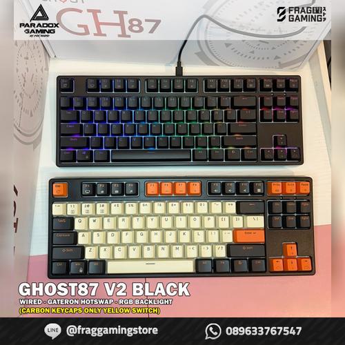 Jual Paradox Gaming GHOST 87 / GHOST87 V2 Black Hotswap RGB Keyboard ...