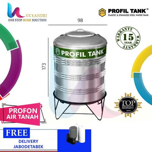 Jual Tangki Air Stainless Profil Tank PS 1100 PROFON PAKAI KAKI - Kab ...