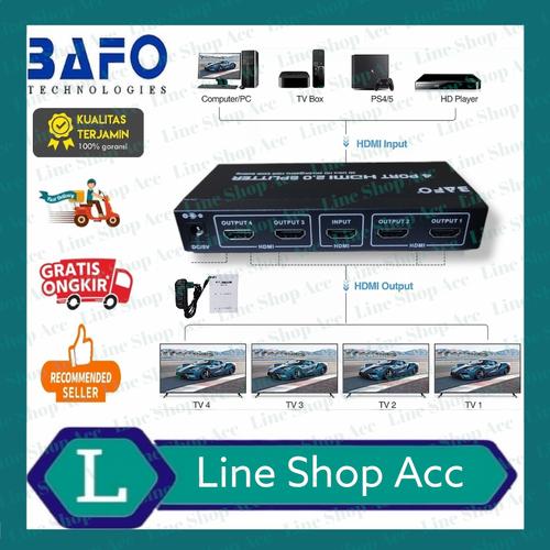 Jual HDMI Splitter 4 Port Bafo Spliter 1X4 - Jakarta Pusat - Line Shop ...