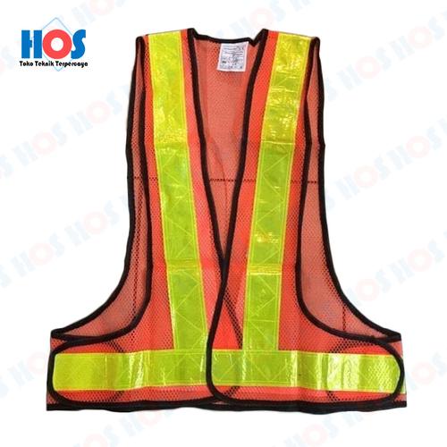 Jual Rompi Safety Vest Proyek JARING MODEL V ORANGE - Kota Samarinda ...