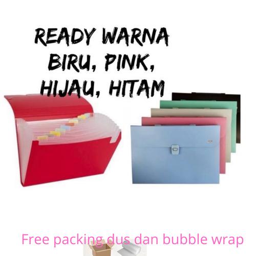 Jual Expanding File Map Harmonika FOLIO F4 13 Sekat/Pocket - Biru ...