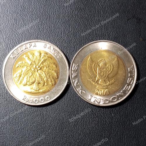 Jual Koin Kuno 1000 Rupiah Kelapa Sawit 1996/2000 Lustre Original ...