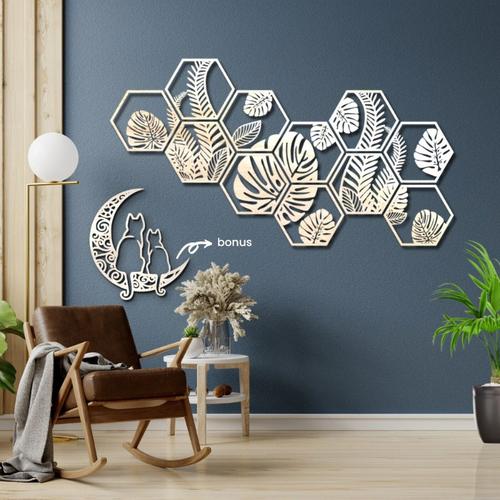 Jual Hiasan Dinding Kayu Dekorasi Rumah Minimalis Laser Cutting Wall ...