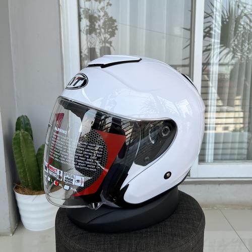 Jual Helm KYT Kyoto R Solid White / KYT Kyoto R - L - Kab. Bogor - The ...