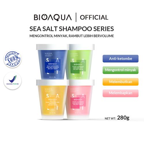 Promo BIOAQUA Scalp Sea Salt Shampoo 280g Cleansing and Anti-Dandruff ...