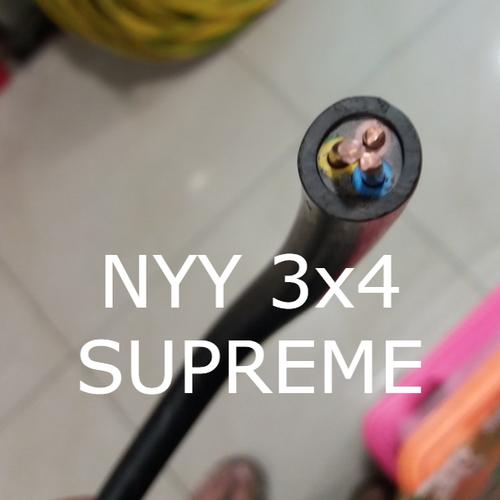 Jual KABEL TUFUR NYY 3X4mm 3X4 mm MERK SUPREME METERAN - Jakarta Pusat ...