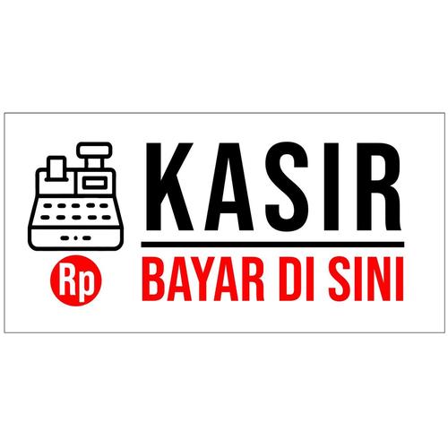 Jual Label Akrilik Kasir / Budaya antri / Pesan dan Bayar disini ...