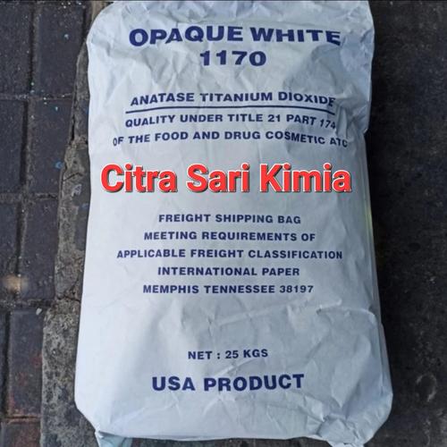 Jual TITANIUM DIOXIDE / OPAQUE WHITE / TIO2 FOODGRADE 1 Zak 25 KG ...
