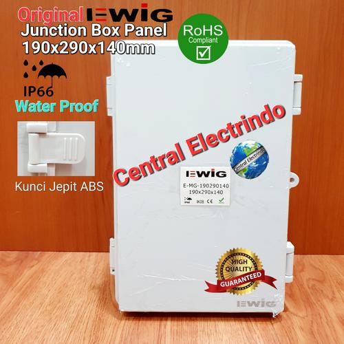 Jual Junction Box Panel MG 190×290×140mm Plastik ABS EWIG With Base ...
