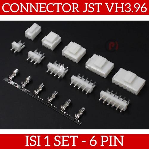 Jual SET Konektor JST VH3.96 6P Male Female Pin Kaki Lurus 3.96mm 6 Pin - Kota Medan - Pi ...