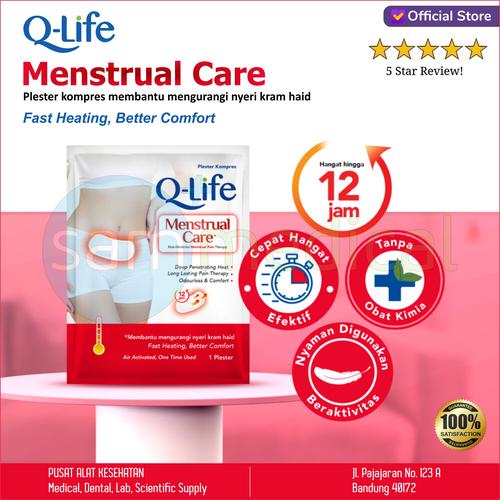 Jual Q-Life Menstrual Care / Plester Kompres Nyeri Haid / Nyeri Perut ...