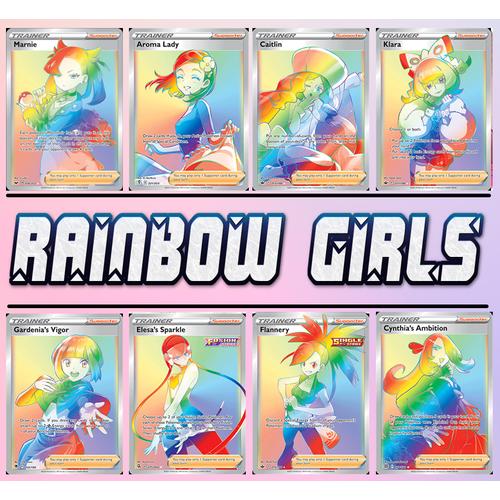 Jual KARTU POKEMON TCG HOLOGRAM RAINBOW TRAINER GIRLS - AROMA LADY ...