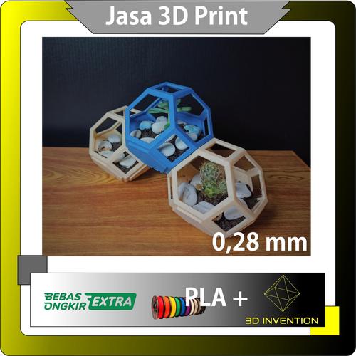 Jual Custom Print 3D / Cetak 3 Dimensi / 3D Printing 0,28 mm bahan PLA+ ...