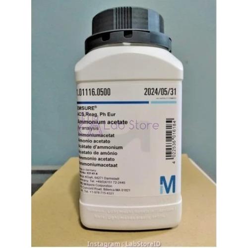 Jual Ammonium Acetate Amonium Asetat 500 g Merck 1.01116.1000 Merck ...
