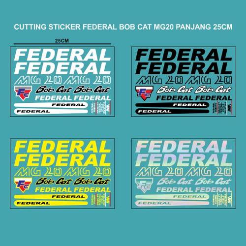 Promo Cutting Sticker Sepeda FEDERAL BOB CAT MG20 MG 20 Panjang 25CM ...
