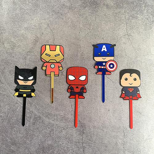 Jual TOPPER SUPER HERO CAKE DECOKORASI /TOPPER TUSUK AVENGERS ...