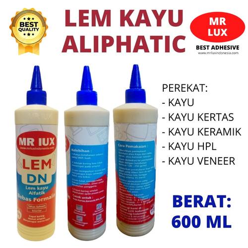 Jual Lem Kayu ALIPHATIC MR LUX Lengket Cepat Kering Kemasan 600 Gram ...
