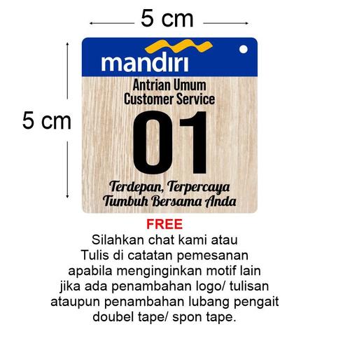 Jual AKRILIK NOMOR ANTRIAN | NOMOR KAMAR EKSKLUSIF VILLA / KOST / HOTEL ...