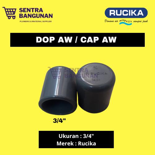 Jual DOP AW 3/4“ FITTING PIPA PVC MERK RUCIKA | CAP | TUTUPAN - Jakarta ...