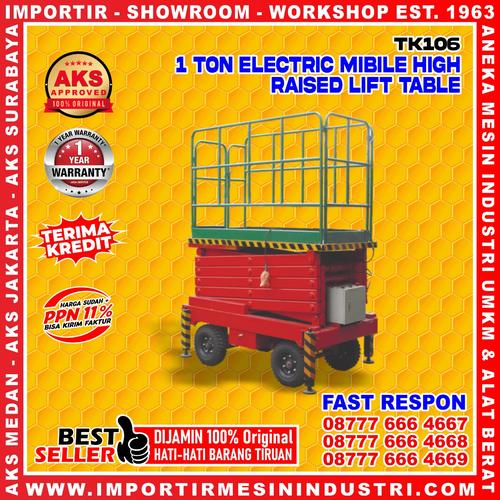 Jual Tangga Hidrolik Electric Mobile Scissors Lift Table 1.5 Kw 1 Ton ...