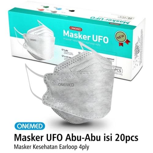 Jual masker ufo onemed abu abu/ masker medis onemed kf94 abu abu - Kota ...