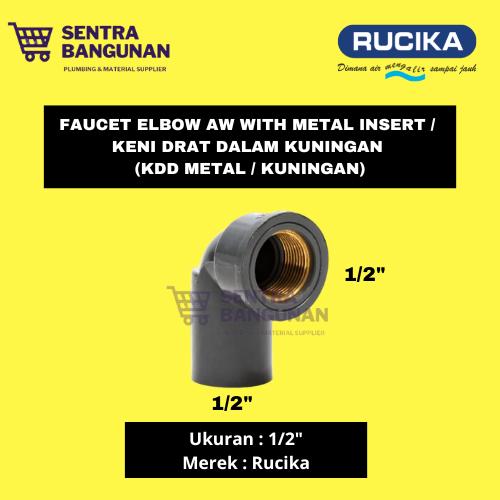 Jual KDD KUNINGAN AW 1/2" FITTING RUCIKA | KNEE / KNIE DRAT DALAM ...