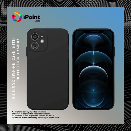 Jual Case iPhone 12 Series TPU Square Polos Hitam - 12 PRO MAX - Kota ...