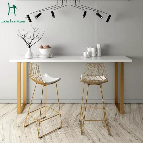 Jual gold dining table meja bar gold gudang meja - Kota Depok ...