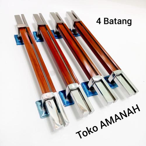 Jual Isi 4 Batang gagang pintu rumah stenlis 60cm & 45cm coklat twin - Gold, 45cm - Kab. Pati ...