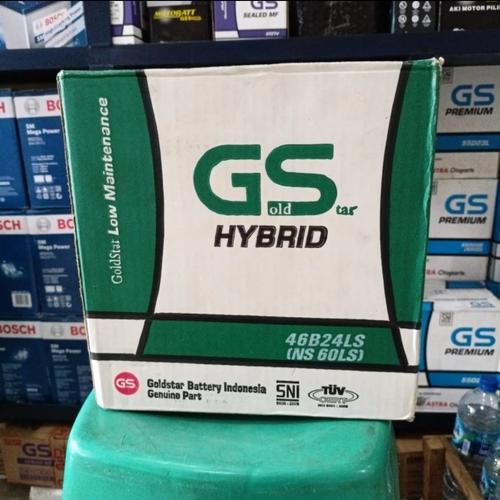 Jual AKI BATERAI BASAH GS GOLDSTAR HYBRID NS60LS/46B24LS CRV HRV VIOS ...