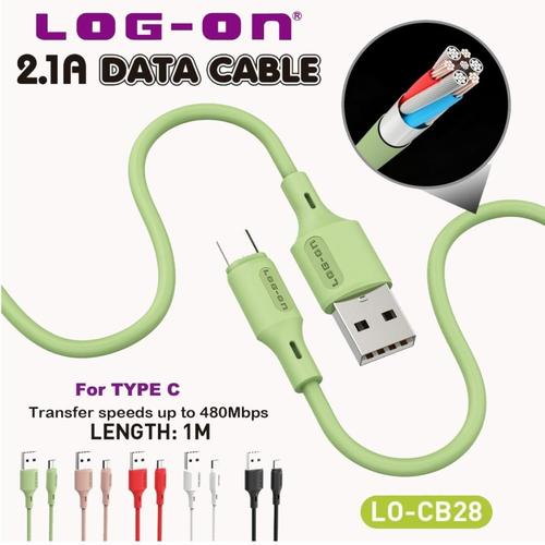 Jual Log on usb to Type C data cable 3A fast charging - Kota Surabaya ...