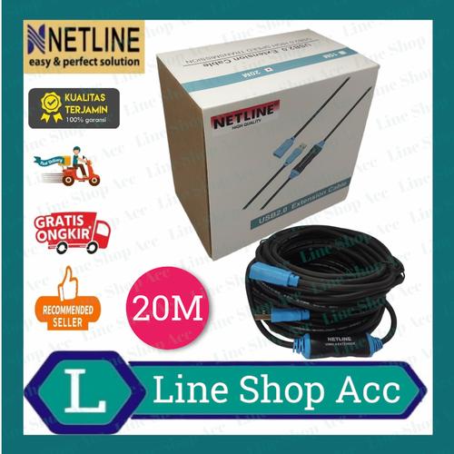 Jual Usb 2.0 Extension Aktif 20 Meter Netline - 10M - Jakarta Pusat - Line Shop Acc | Tokopedia