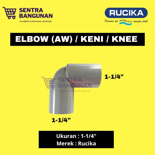 Jual KNEE AW 1 1/4" FITTING PIPA PVC MERK RUCIKA KNIE | ELBOW | KENI ...