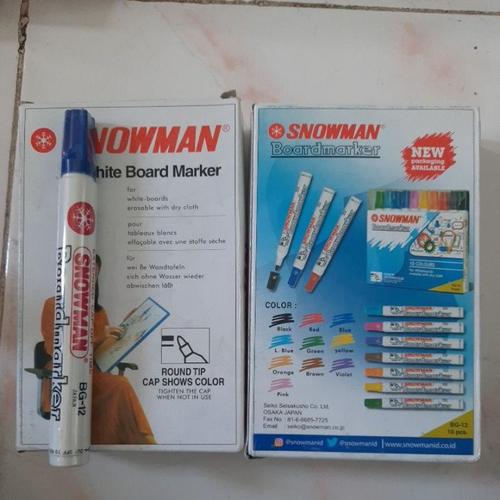 Jual SPIDOL SNOWMAN BIRU WHITEBOARD BG-12 JAPAN - Kota Banjarmasin ...